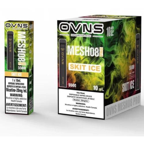 OVNS MESH08 PRO Skit Ice 10mL 20mg 5500 Puffs - Vape Store Delivery
