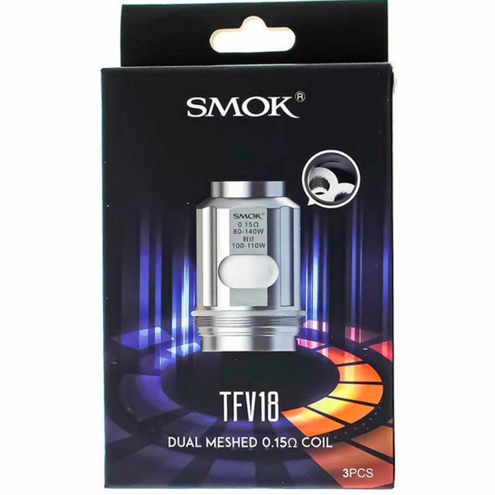 SMOK TFV18 Dual Meshed Replacement Coils 0.15Ω (3 Pack) - Vape Store ...