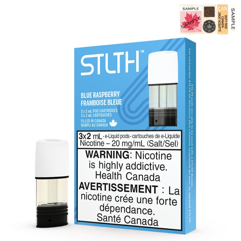 STLTH Blue Raspberry 3 x 2mL Pods - Vape Store Delivery