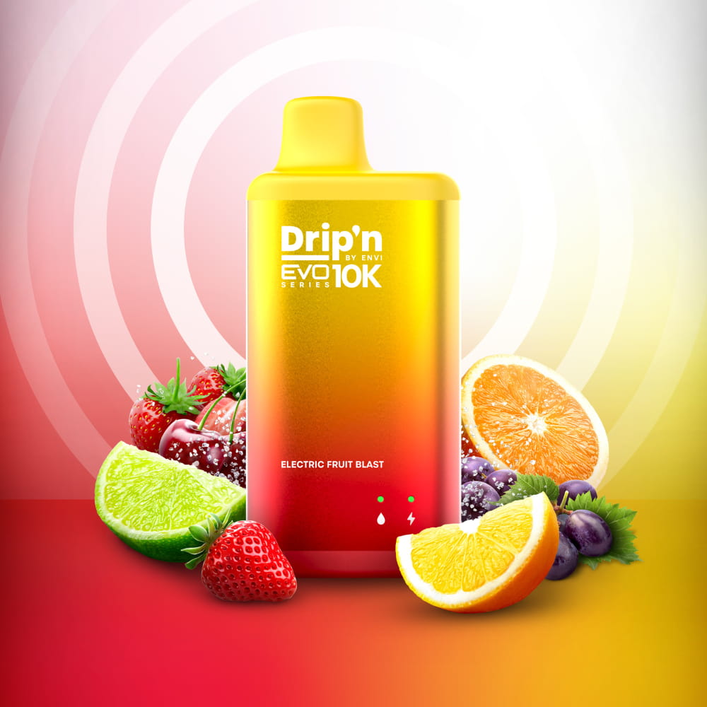 Drip'n By Envi EVO 10K 19mL ELECTRIC FRUIT BLAST 10K Puffs 20mg - Vape ...