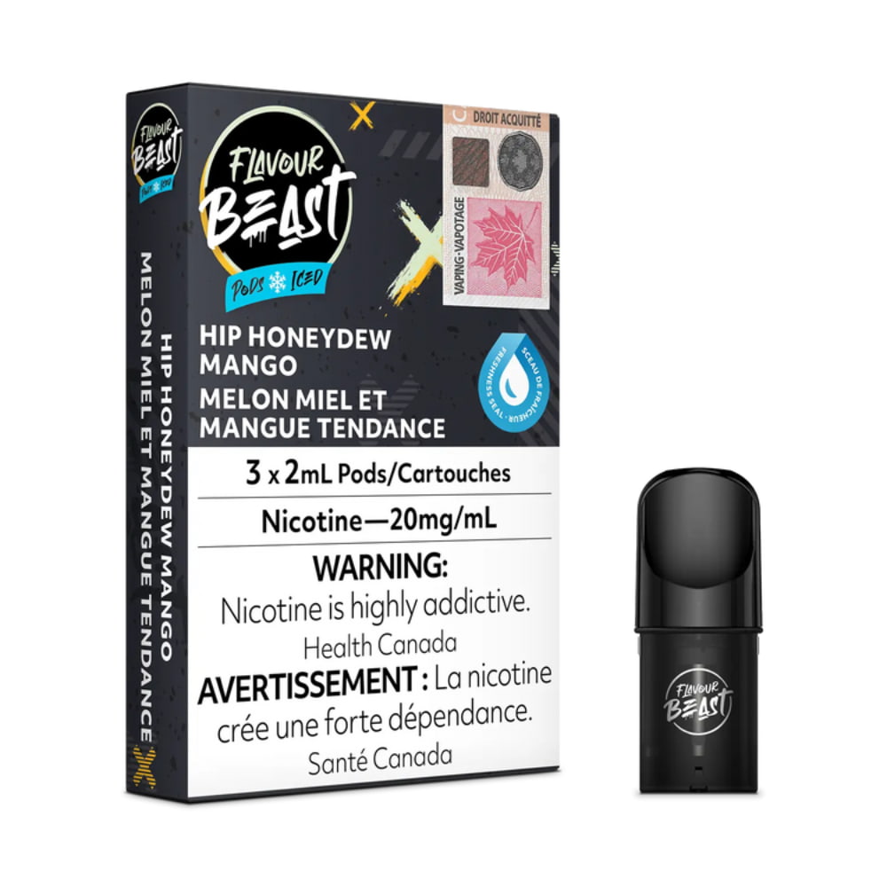 Flavour Beast Hip Honeydew Mango Pods Iced 3 x 2mL 20mg - Vape Store ...