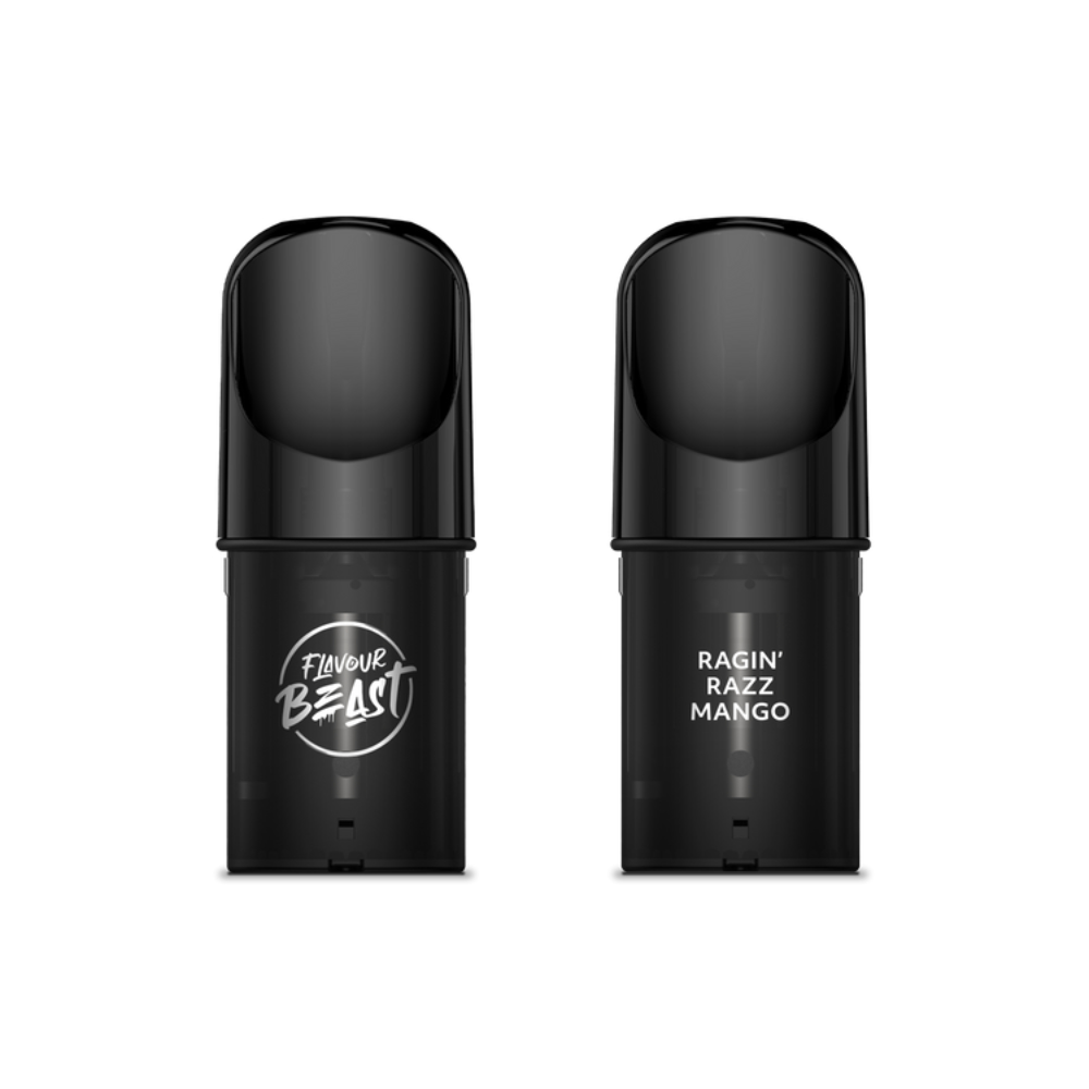 Flavour Beast Ragin' Razz Mango Pods Iced 3 x 2mL 20mg - Vape Store ...