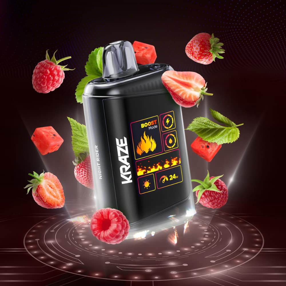 Kraze HD Mega Night Rider 20000 Puffs 20 mL 20 mg - Vape Store Delivery