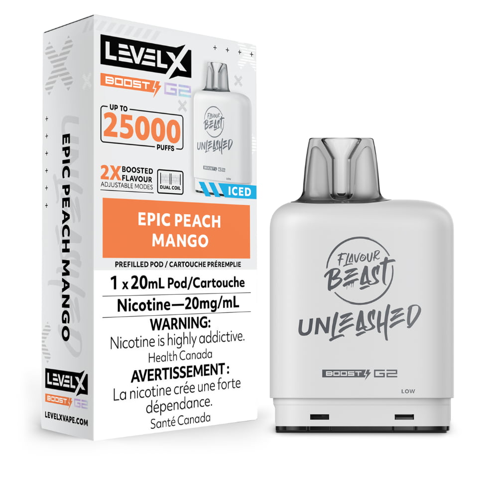 Level X Flavour Beast Unleashed Boost G2 - Epic Peach Mango - Vape ...