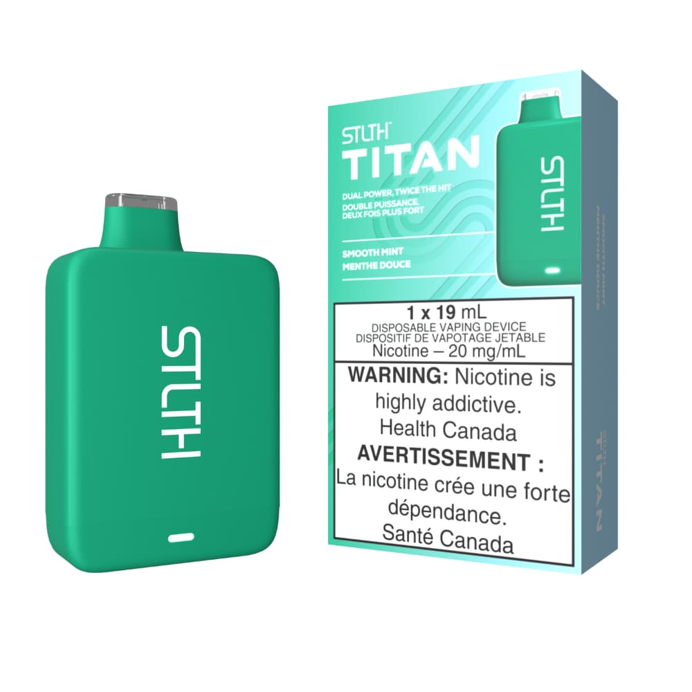 STLTH Titan Pro Disposable Smooth Mint 10000 Puffs 20mg - Vape Store ...