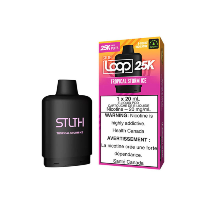 STLTH 25k Loop Pre-filled Vape Pod - Tropical Storm Ice - Vape Store ...