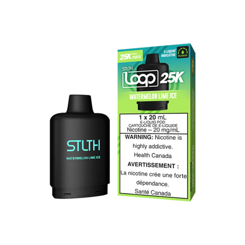 STLTH 25k Loop Pre-filled Vape Pod - Watermelon Lime Ice - Vape Store ...