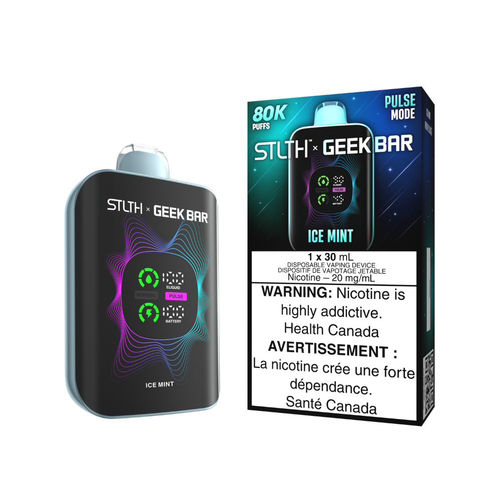 Stlth x Geek Bar 80K Disposable vape - Ice Mint - Vape Store Delivery